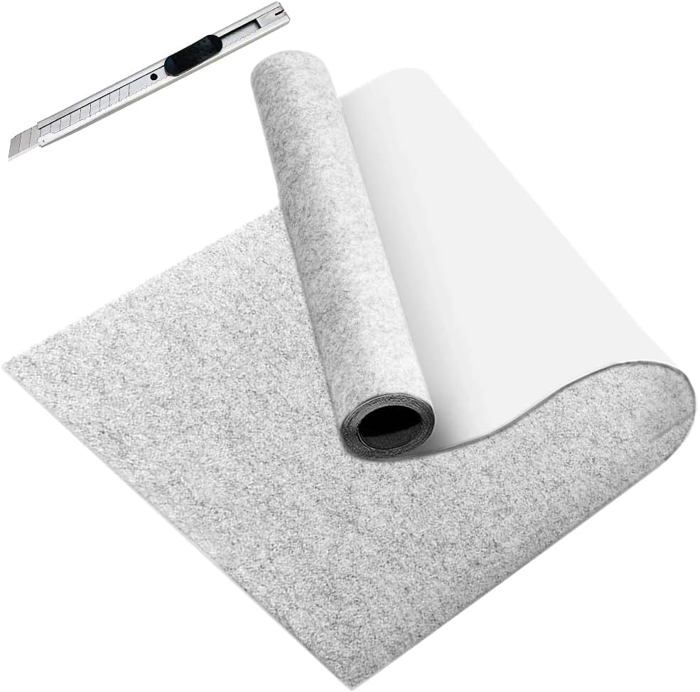 Feutrine Autocollante Gris Clair - 40 * 200 Cm Tissu-Feutre, Épaisseur ...