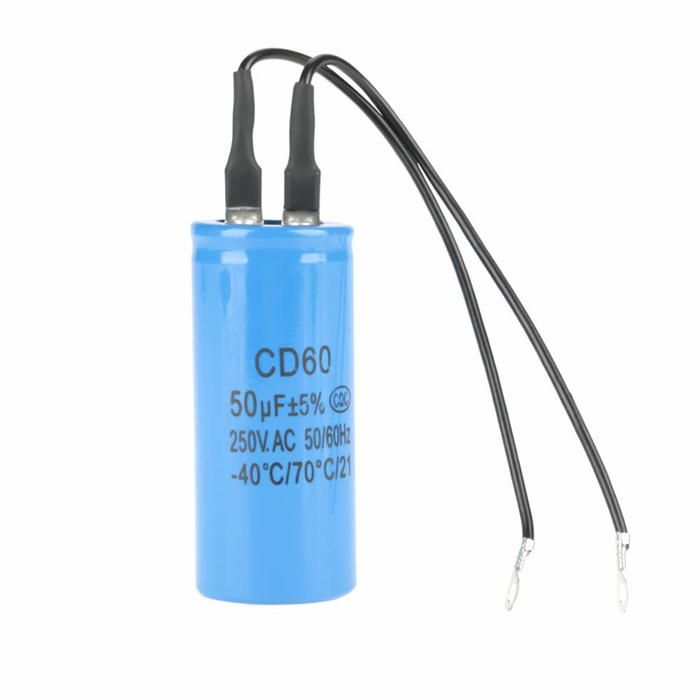 Condensateur CD60 50uF 250VAC 50/60Hz, Condensateur de Démarrage ...
