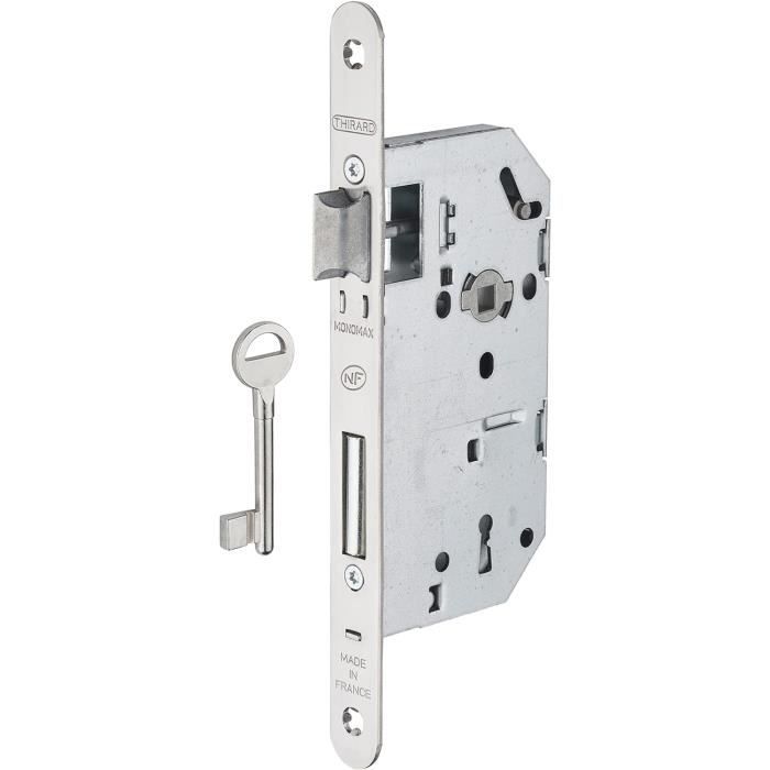 Serrure Norme N,F Bec De Cane Réversible Br Tétière Inox Sans Gâche ...