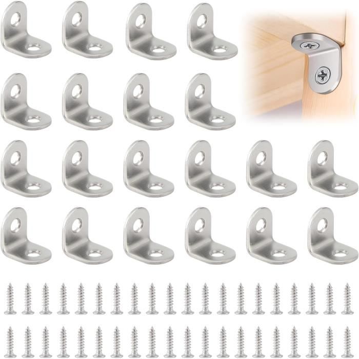 20 Pcs Équerre De Fixation Angle Droit - Renforcez Vos Connexions En ...