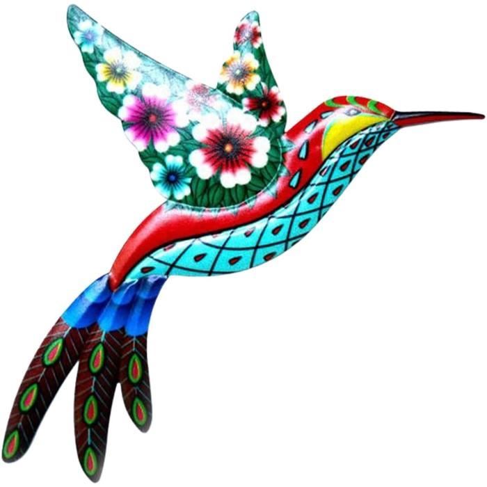 Décoration Murale Colibri en métal - Tentures Sculpture d'oiseaux ...