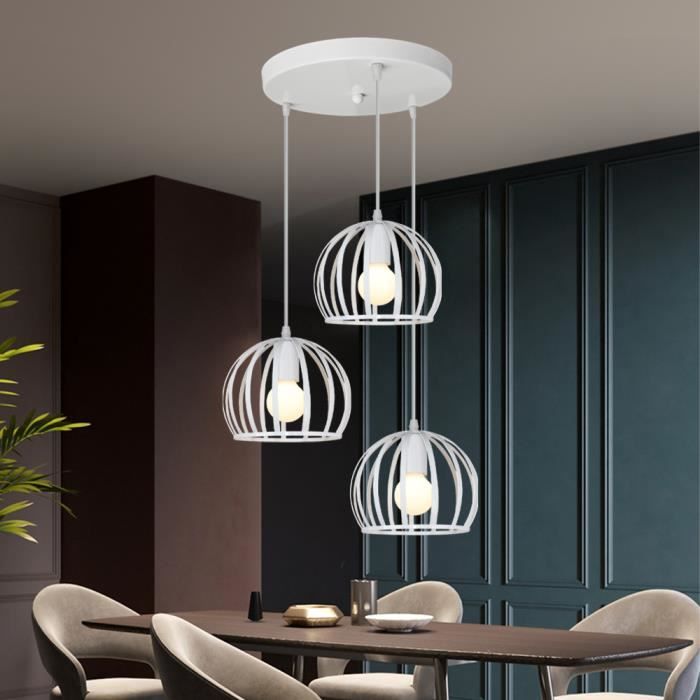 Sayoo 3 Lampes Suspension Luminaire Industrielle Disque Lustre ...