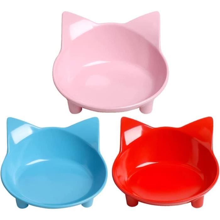 Lot De 3 Gamelles Pour Chat - Bol Antidérapant Pour Chat - Bol Pour ...