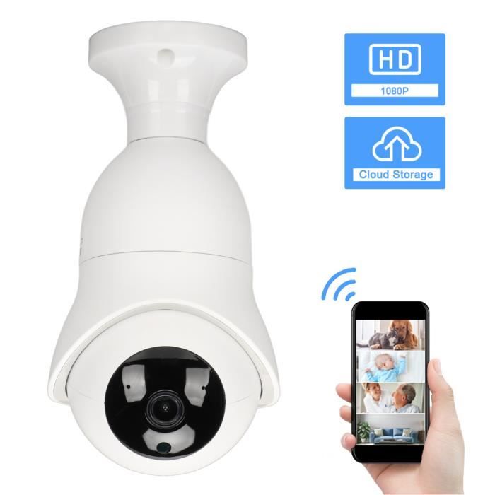 ETO- Caméra intelligente WiFi 1MP WiFi Smart Camera 360 ° sans Fil 2 ...