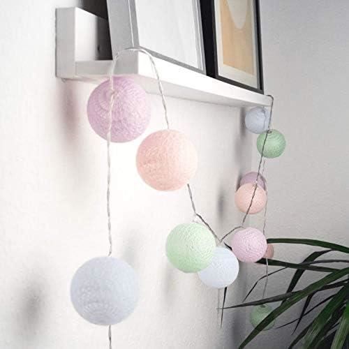 Guirlande Lumineuse À Led Avec 20 Boules De Coton Pour Chambre D'Enfant ...
