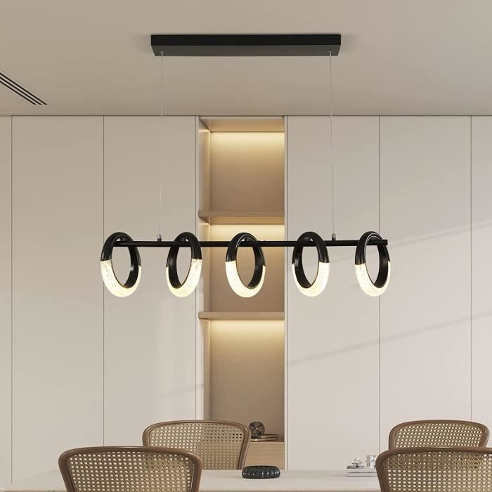 Ganeed Lustre LED moderne,Lustre LED réglable avec télécommande pour l ...