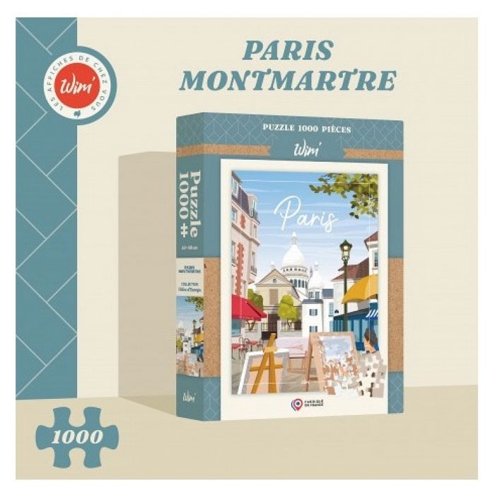 Puzzle 1000 pièces - Gigamic - WIM Paris Montmartre - Voyage et cartes ...