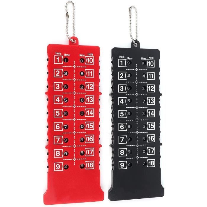 Scoreur Et Compteur Golf - Limics24 - Pièces Score Coups Carte 18 Trous ...