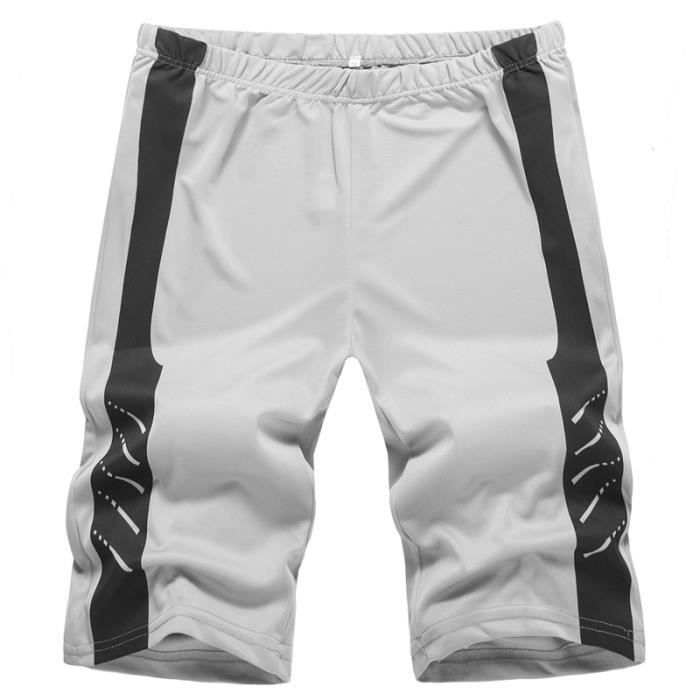 Short Bermuda Homme en coton gris - Basique en jersey - Respirant ...