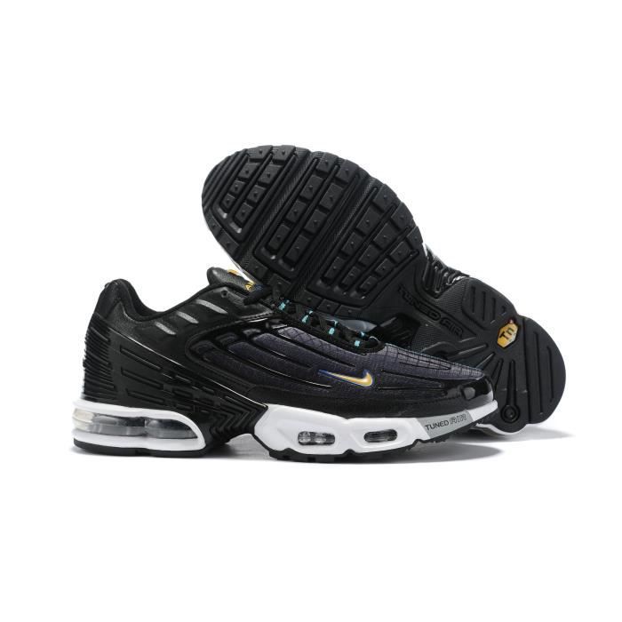 Basket Airs-TNs Plus 3 hommes Noir bleu blanc - Cdiscount Chaussures