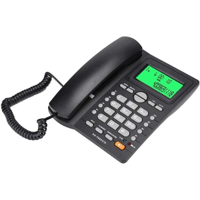 Téléphone Filaire,Téléphone Filaire De Bureau Téléphone Numérique Placé ...