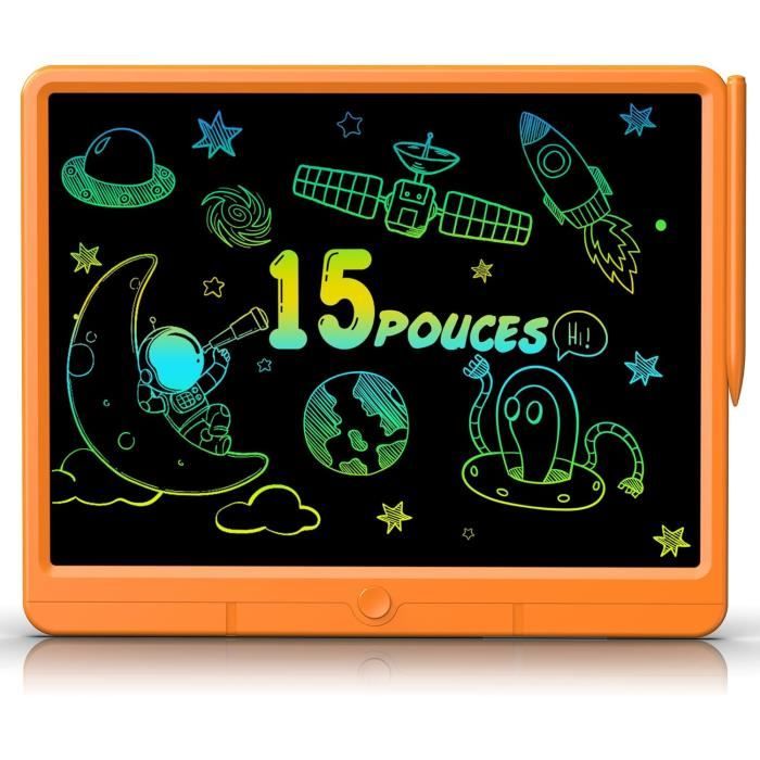 Tablette Dessin Enfant 15 Pouce, Tableau D'Écriture Lcd Colorée ...