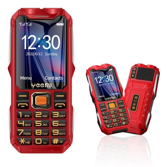 Téléphone Rouge SOYES Q8 - Double SIM 2G - 2,4 Pouces 3000mAh - Caméra ...