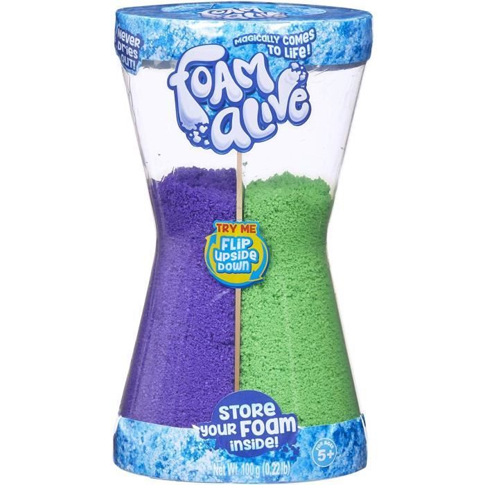 Sable à modeler - SPLASH TOYS - Foam Alive 2x50g - Bouge comme s'il ...