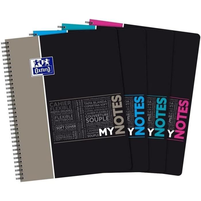 Cahier Etudiants MyNotes A4+ Grands Carreaux Seyès 160 Pages Reliure ...