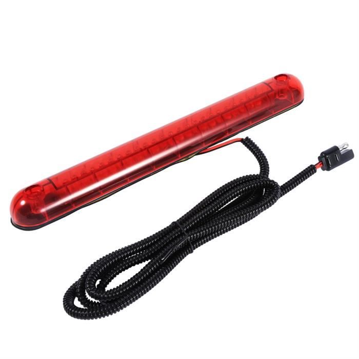 TMISHION Troisième feu stop 3RD Universal Red 24 LED Car High Mount ...