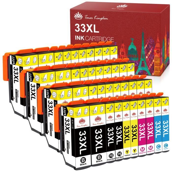 TONER KINGDOM 40 Pack Cartouche Epson XP-7100 XP-540 XP-530 XP-640 XP ...