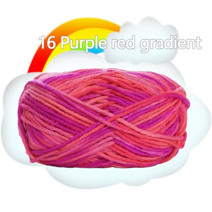 LAINE A TRICOTER,MX45g-16--Fils de laine de coton à Double tricot, 45g ...