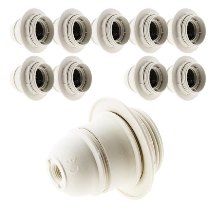Douilles électriques - ZENITECH - Lot de 10 - Blanc - Cdiscount Auto