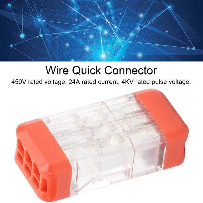 Connecteurs électriques, borne de câble électrique portative sûre, fils électriques pour ...