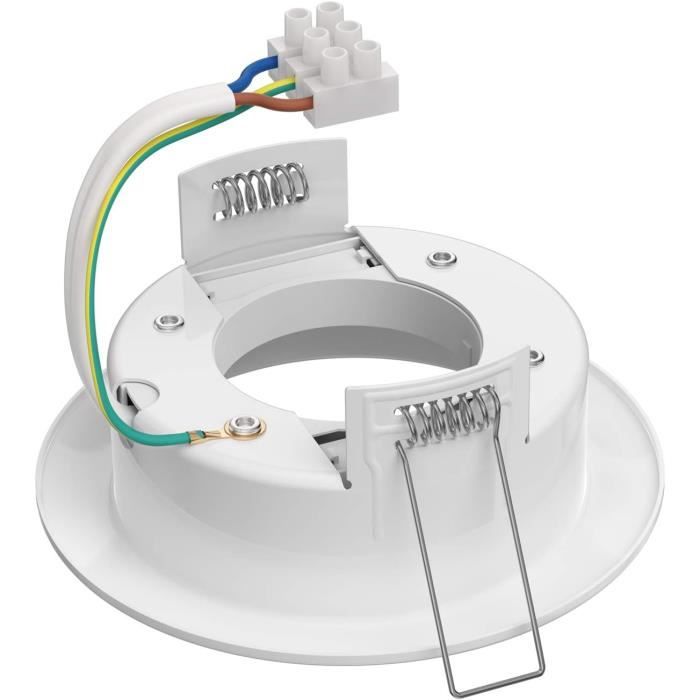 Spot Led Encastré Zobe Ii Plat Gx53 Blanc Rond 3,808W 420Lm 107Mm Ø ...
