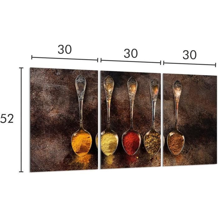 Ehskzjh Cache-Plaque En Verre - 3 X 30 X 52 Cm - Pour Cuisinières ...