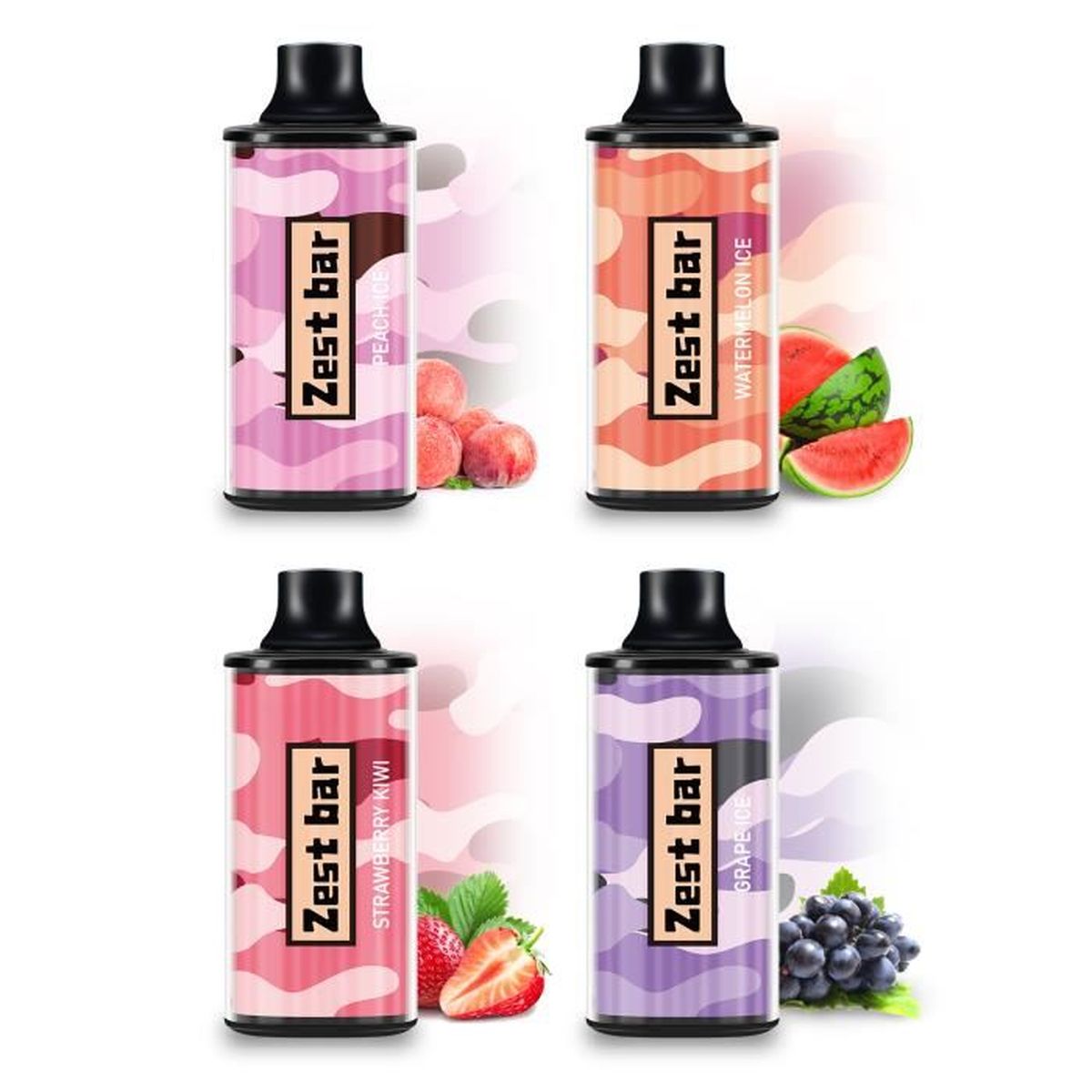 Zest Bar PUFF cigarette électronique rechargeable sans nicotine, 8000 ...