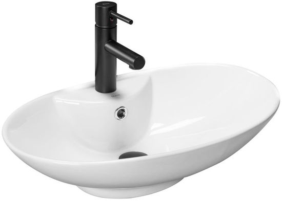 Lavabo Rea Rosa Lavabo Monolite Blanc 58,5X38,5X17,5Cm - Cdiscount ...