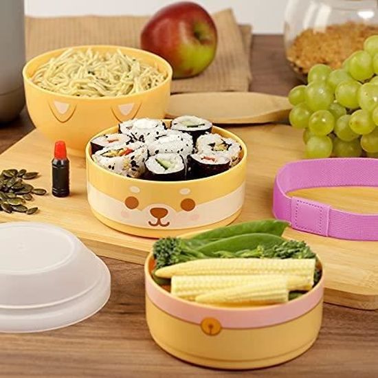 Boîtes Bento - Boîte Repas Ronde Compartimentée Chien Shiba Inu ...