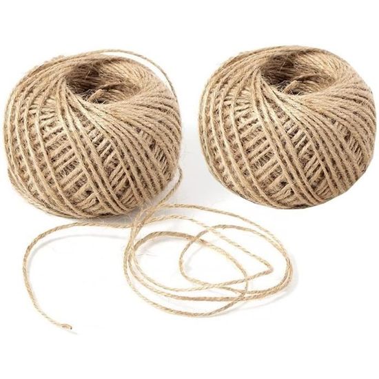 Ficelle Marron 2 Pièce Jute Ficelles de Jardinage Corde Ficelle de Jute ...