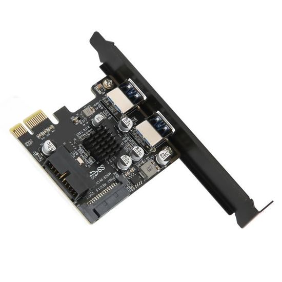 Carte PCIE vers USB 3.0 Carte Usb 3.0 Pcie Carte Leftwei PCIE USB 3.0, 4 informatique rangement ...