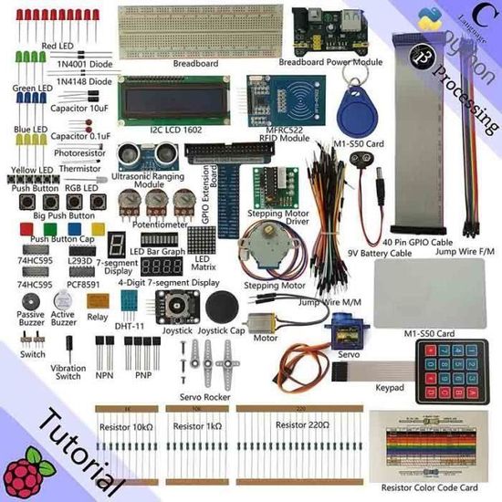 RFID Starter Kit for Raspberry Pi | Beginner Learning | Model 3B, 2B, B+ | Python, C, Java ...