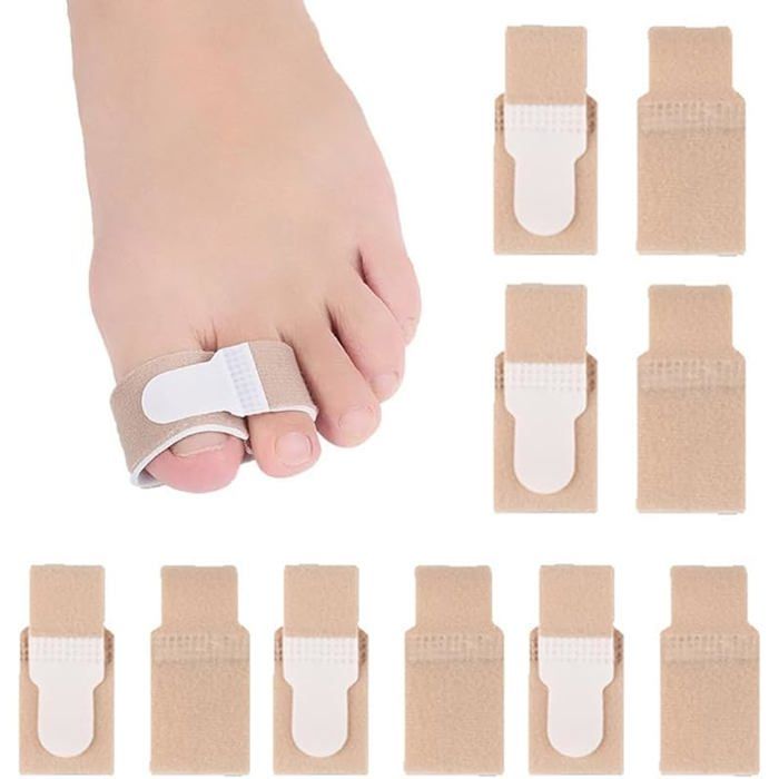 10 Pièces Bandages Correcteurs pour Orteils,Redresseur Orteil,Attelles ...
