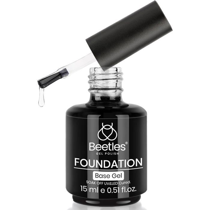 Vernis base coat 15ml no wipe couche base clair, semi-permanent ...