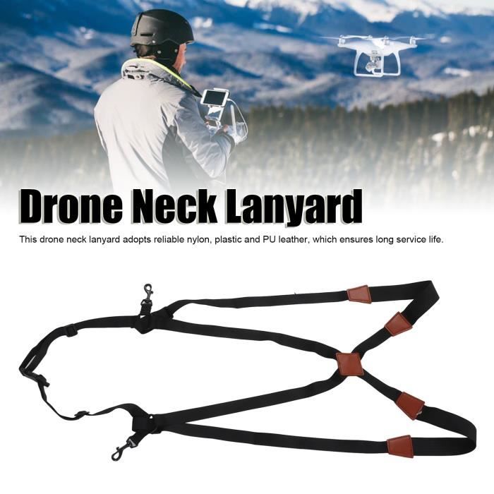 GOO Drone neck tether noir nylon plastique pu cuir économie d'effort RC ...