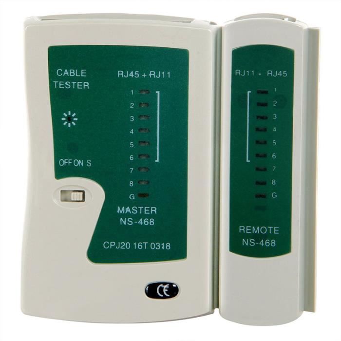 Testeur de Network/Réseau/Câble RJ45 RJ11 RJ12 CAT5 CAT6 UTP LAN Outil ...
