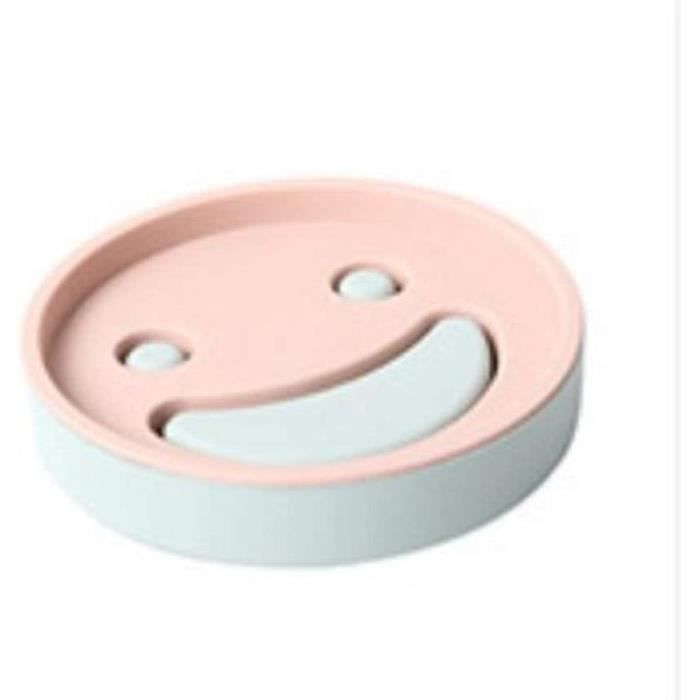 3Pc En Plastique Deux Couches Smiley Modèle Drain Boîte À Savon Boîte À ...
