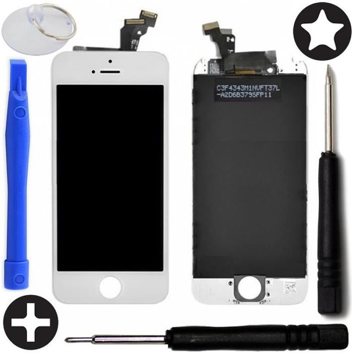 Vitre Tactile + Ecran Lcd Retina Original Pour iPhone 6 Blanc + Outils ... Vitre Tactile + Ecran Lcd Retina Original Pour iPhone 6 Blanc + Outils ...