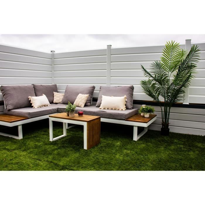 KIT CLOTURE 160 CLOSEA PVC BLANC LG: 6M x HT: 0M82 - Cdiscount Jardin