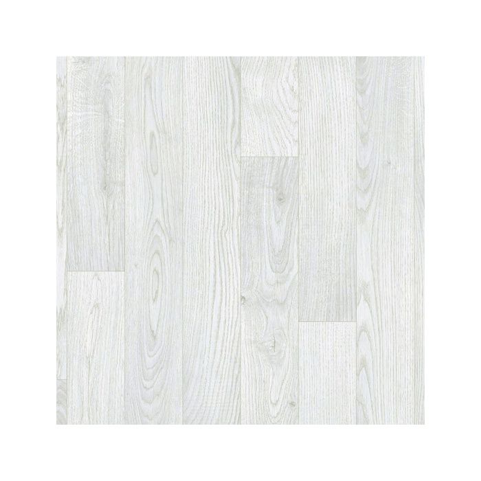PVC - Sol Vinyle Link - Imitation parquet blanc veinage gris - 4 x 3m ...