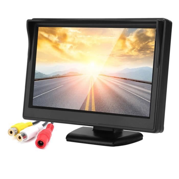 EJ.life LCD de voiture universel 5in haute définition TFT LCD inversant le moniteur étanche de ...