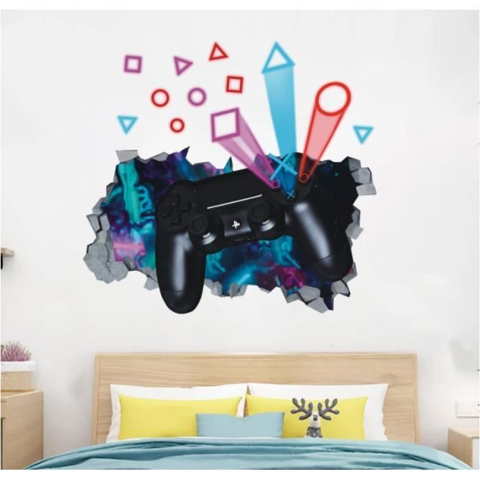 Autocollants Muraux Gamer 3D,Gamer Poster Murale Décoration,Sticker ...