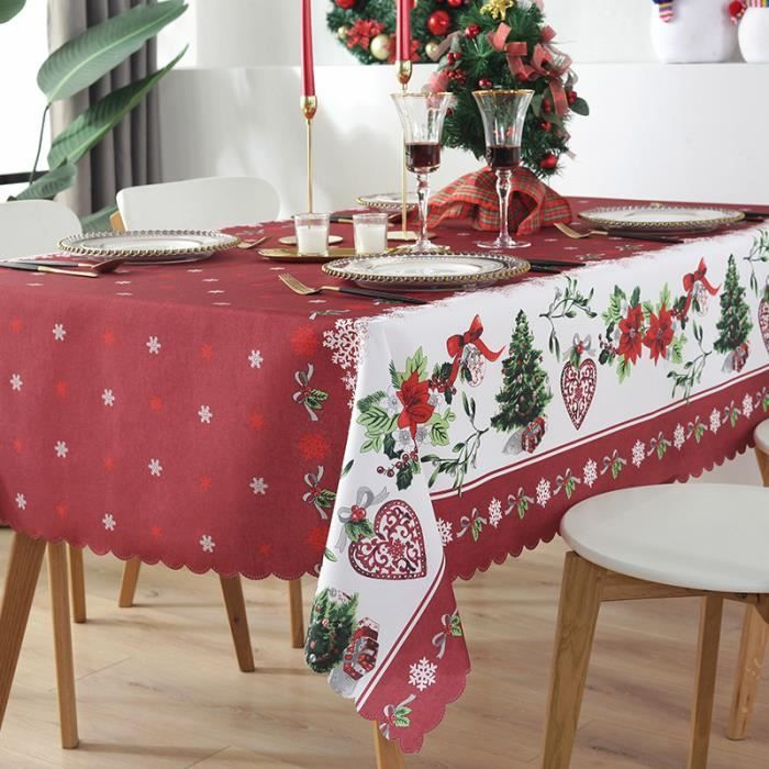 Kentop Nappe de Table Nappe Rectangulaire Anti Tache Décoration pour ... Kentop Nappe de Table Nappe Rectangulaire Anti Tache Décoration pour ...