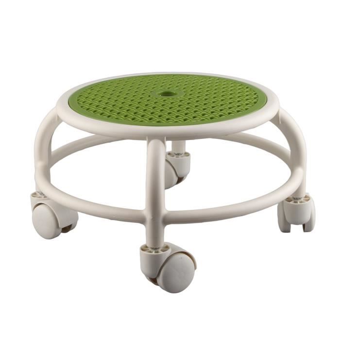 Qqmora siège à roulettes Tabouret bas roulant rond, confortable, roue ...