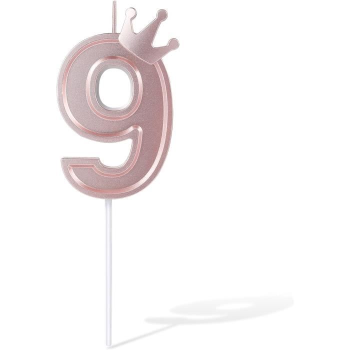 7,6 Cm Bougie Numéro De Couronne, Bougie Numéro Anniversaire Bougies ...