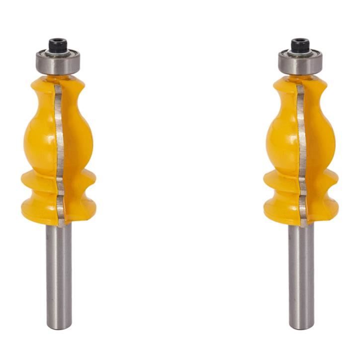 2 Pc 8 mm Toupie à Bâton Tailler Découpage Bois Fraise pour Boiserie ...