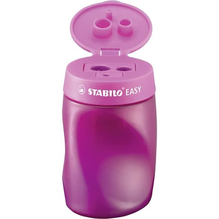 STABILO EASYsharpener Lot de 3 Taille-crayons ergonomiques rose avec ...