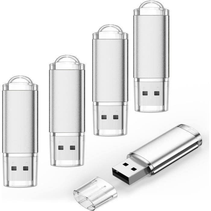 Clef Usb 1Go Lot De 5 Clés Usb - Mini Métal Cle Usb 2.0 Flash Drive ...