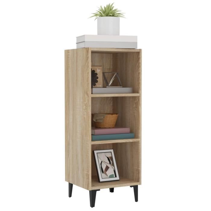 FAN - Buffet Chêne sonoma 34,5x32,5x90 cm Bois d'ingénierie - HAUTE ...