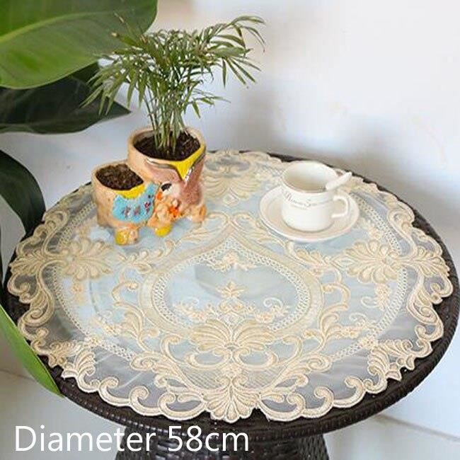 SET DE TABLE,Beige 2--Napperon de table en dentelle brodée, napperon ...